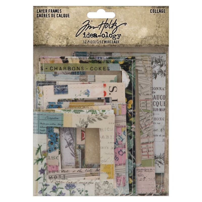Tim Holtz Idea-Ology Layer Frames 12/Pkg Collage